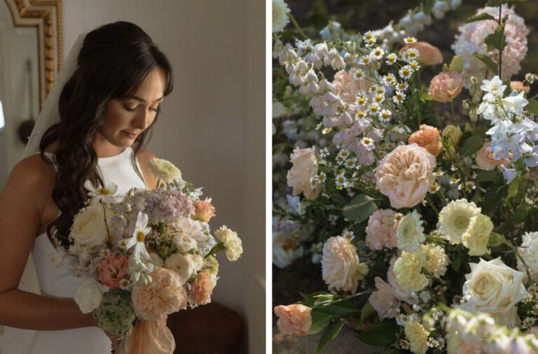 Wedding Flower Colour Palettes | The Gold Coast Farm House