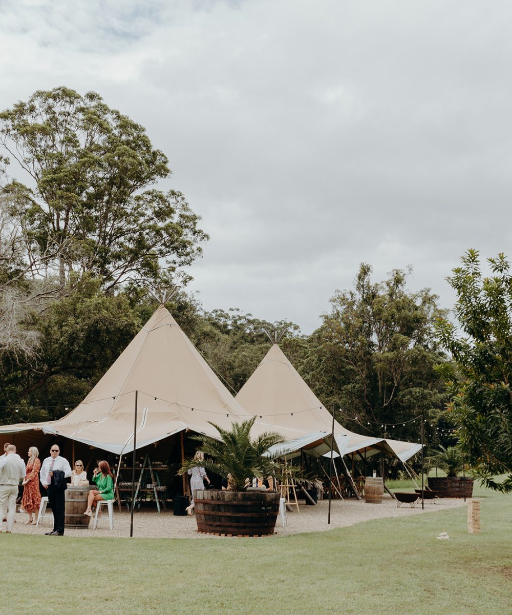 Double Tipi Wedding Package | Gold Coast Farm House